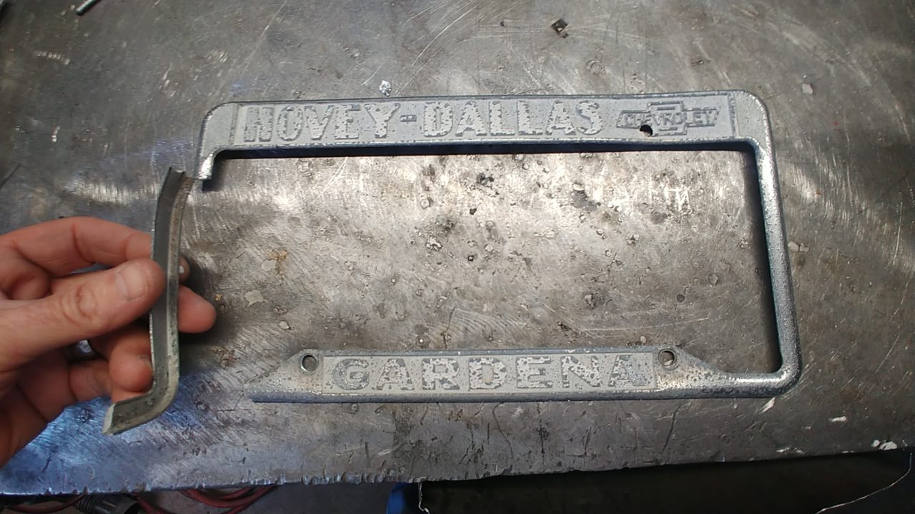 License Plate Frame Repair | Pot Metal Repair | Welding | Casting ...